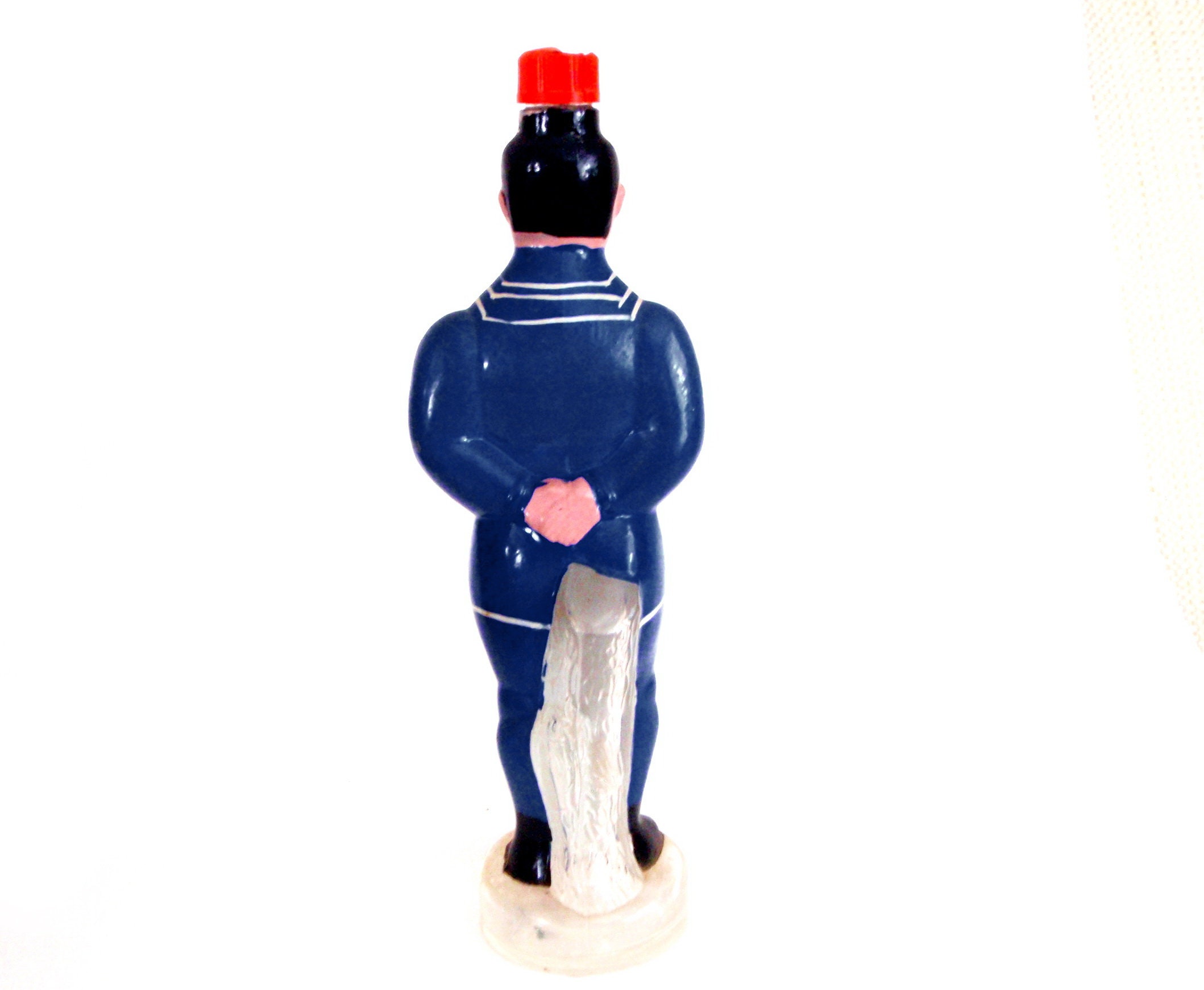 RARE Sailor Liquor Bottle Vintage Hand Painted Sailor Policeman Liquor ...