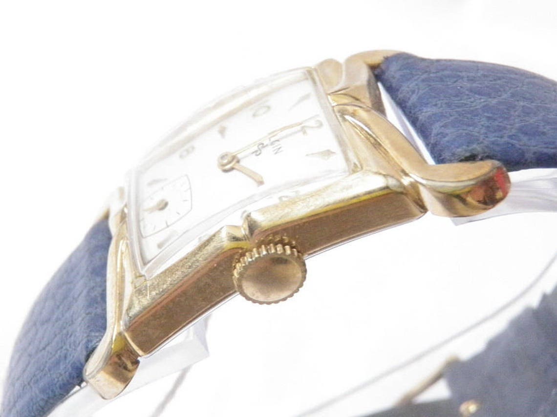 1940s Elgin Dress Watch Vintage Unisex Fancy Wristwatch Blue - Etsy
