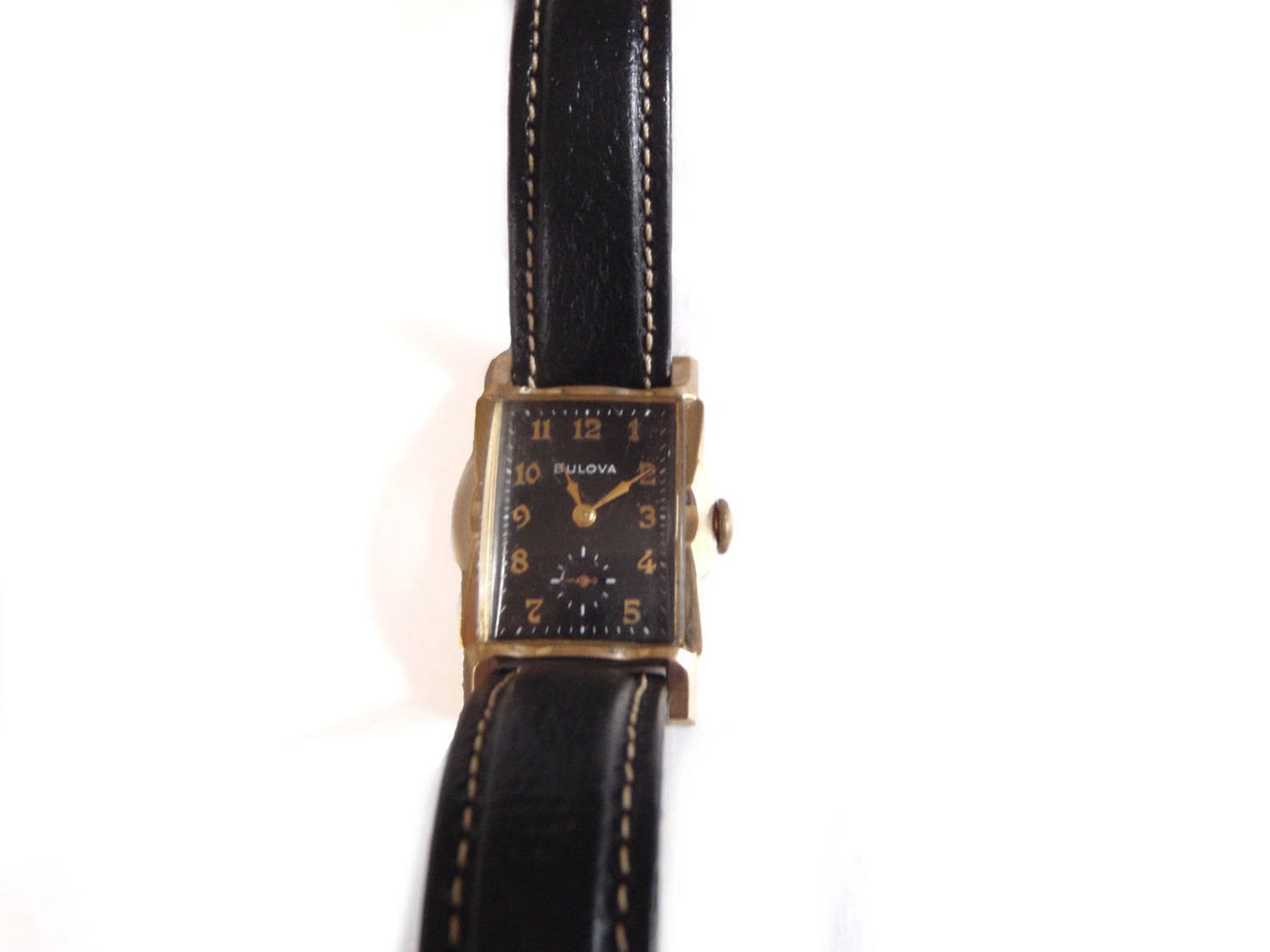 1940s Bulova Tank Style Watch Rare Vintage Bulova Fancy Dress Watch ...