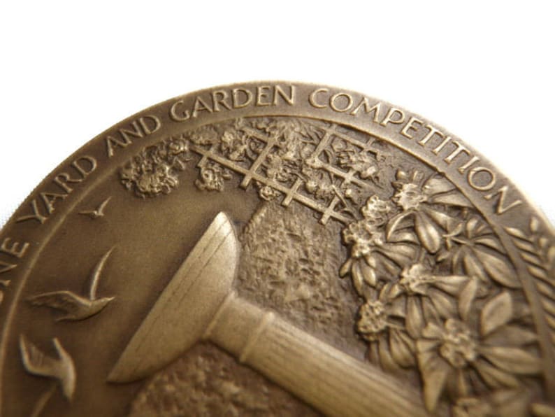 1931 New York Herald Tribune Medal - Art Deco 1931 Garden Competition ...