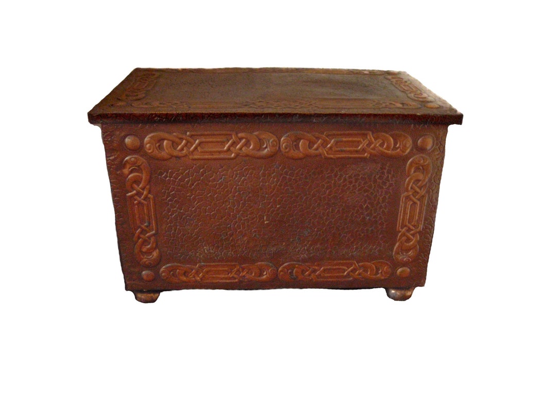 Craftsman Copper Storage Box 20 Inch Log Coal Scuttle, Document ...