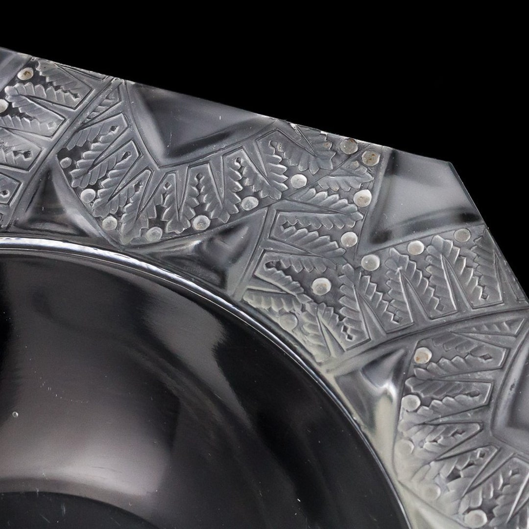 Lalique Chantilly Bowl French Art Glass Display Centerpiece~vintage ...