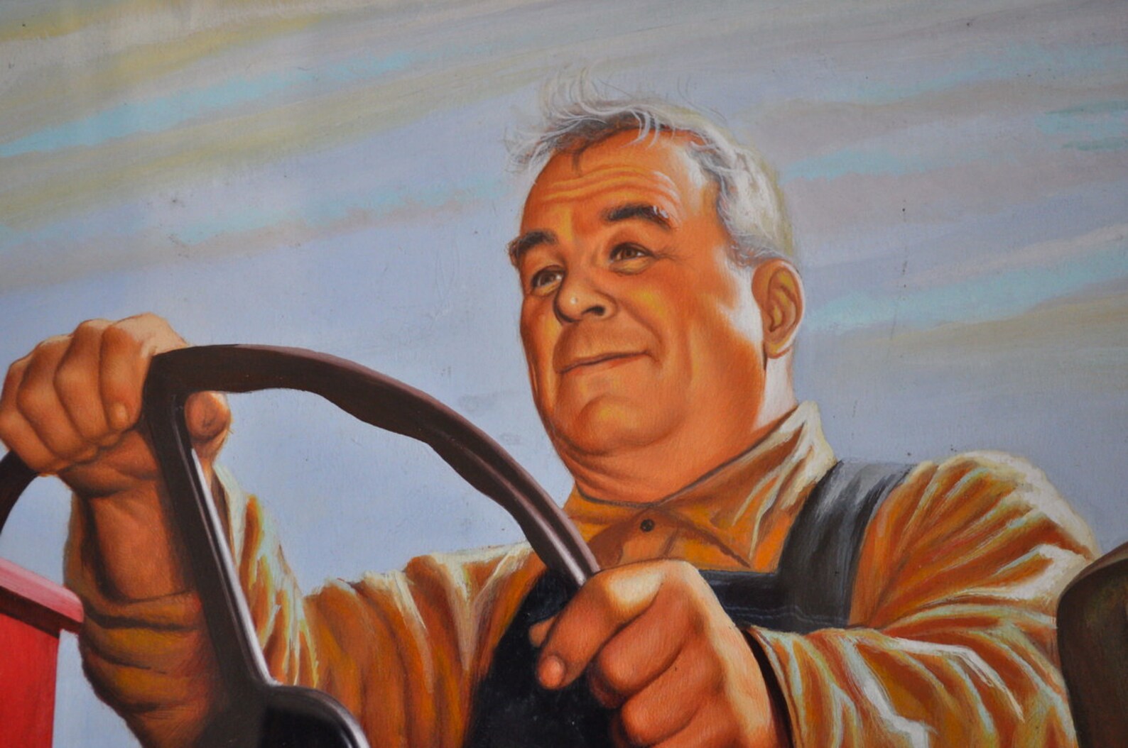 Lloyd Rognan Farmer Tractor Painting 1960s Original - Etsy