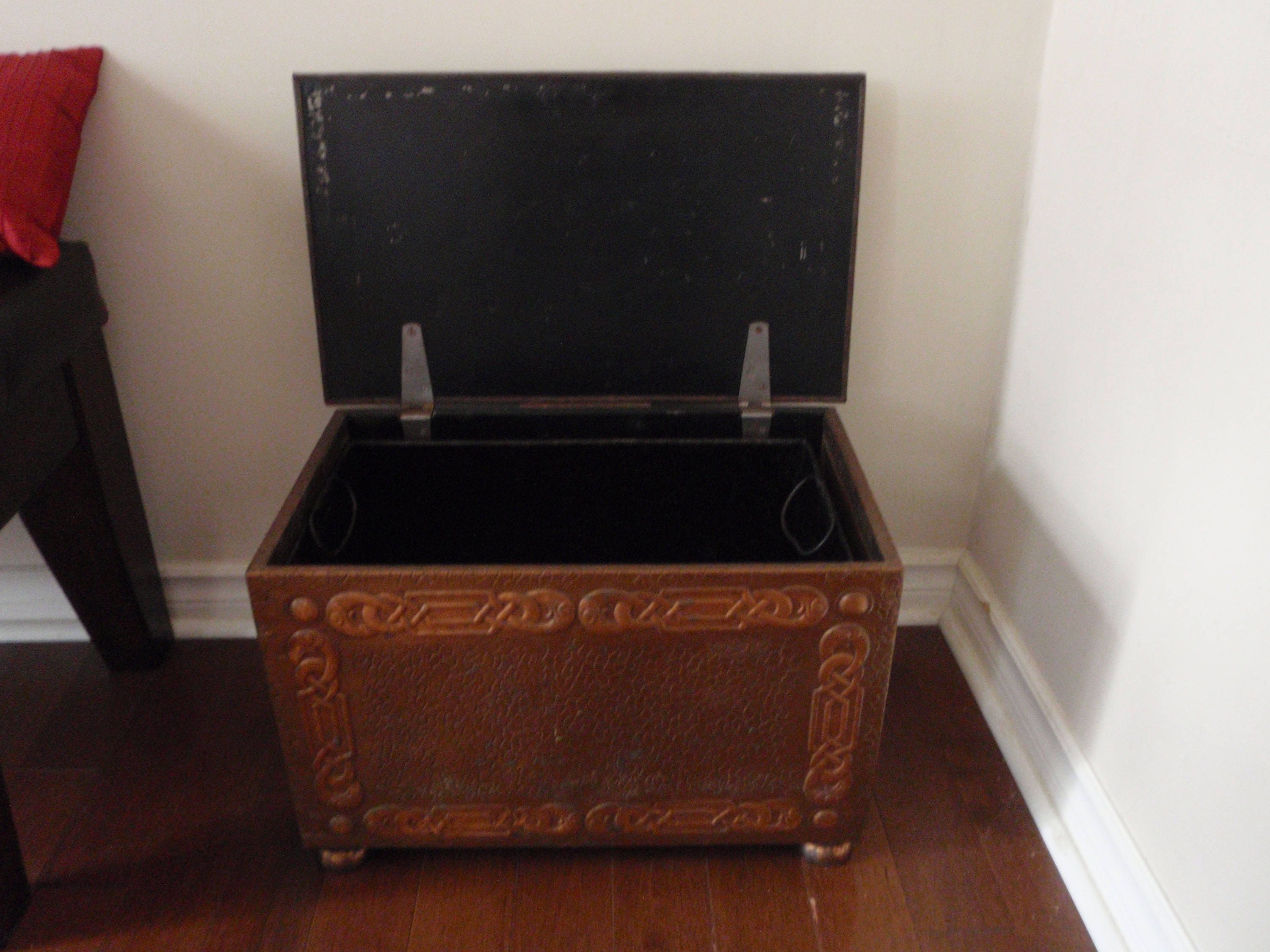 Craftsman Copper Storage Box 20 Inch Log Coal Scuttle - Etsy