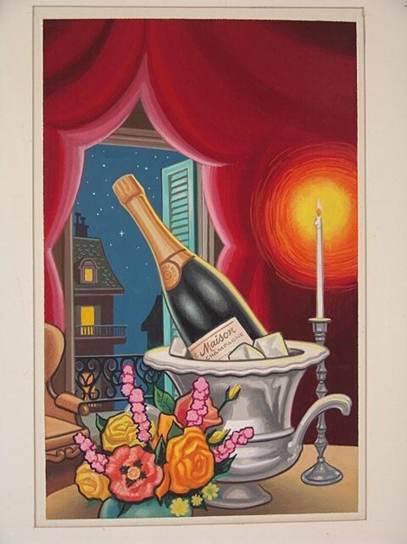 Lloyd Rognan Celebration Greeting Card Painting Mid Century - Etsy