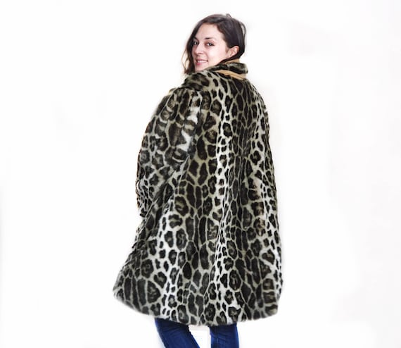 French Leopard Swing Stroller Cashmere Shawl Hood Veg… - Gem