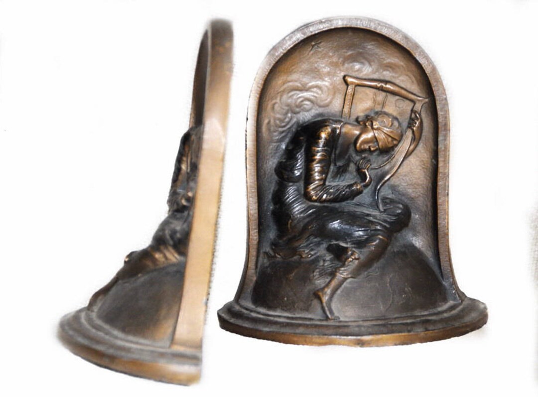 Art Deco K and O Bronze Bookends 1932 Bronze Blind HOPE Bookends ...