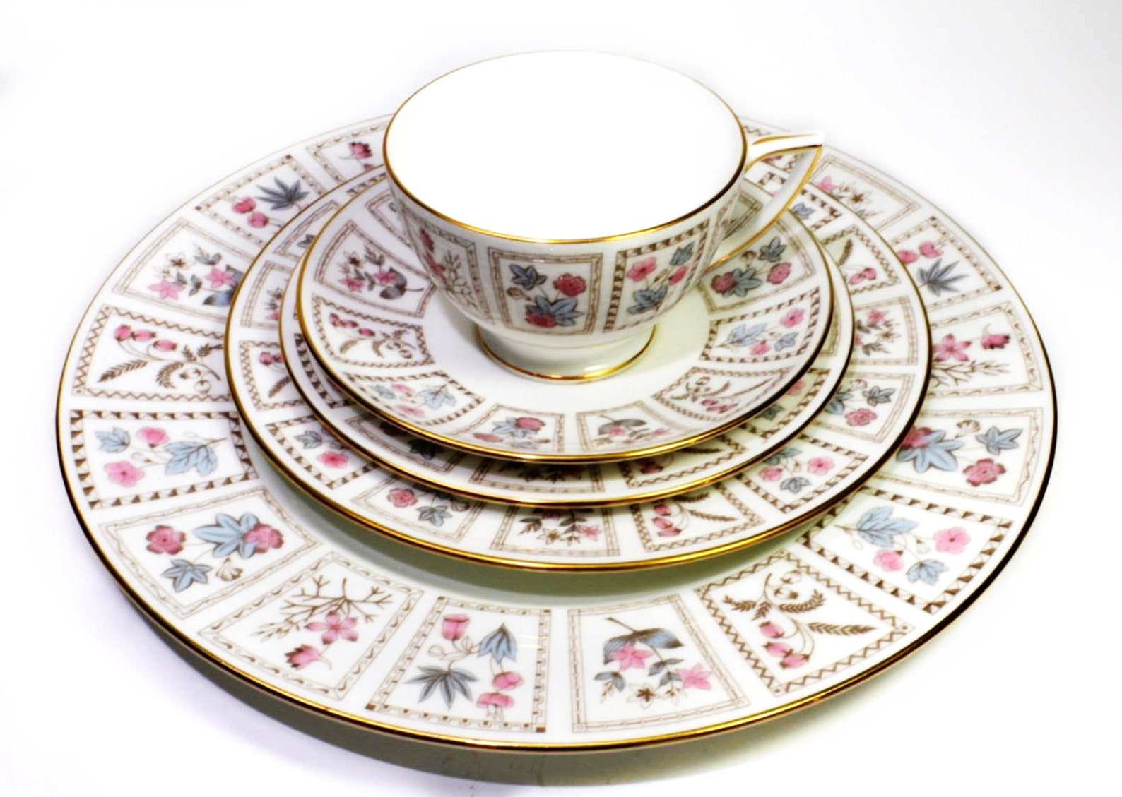 6 Pc Minton Tapestry Dinnerware Set Minton Dinner Soup Salad - Etsy