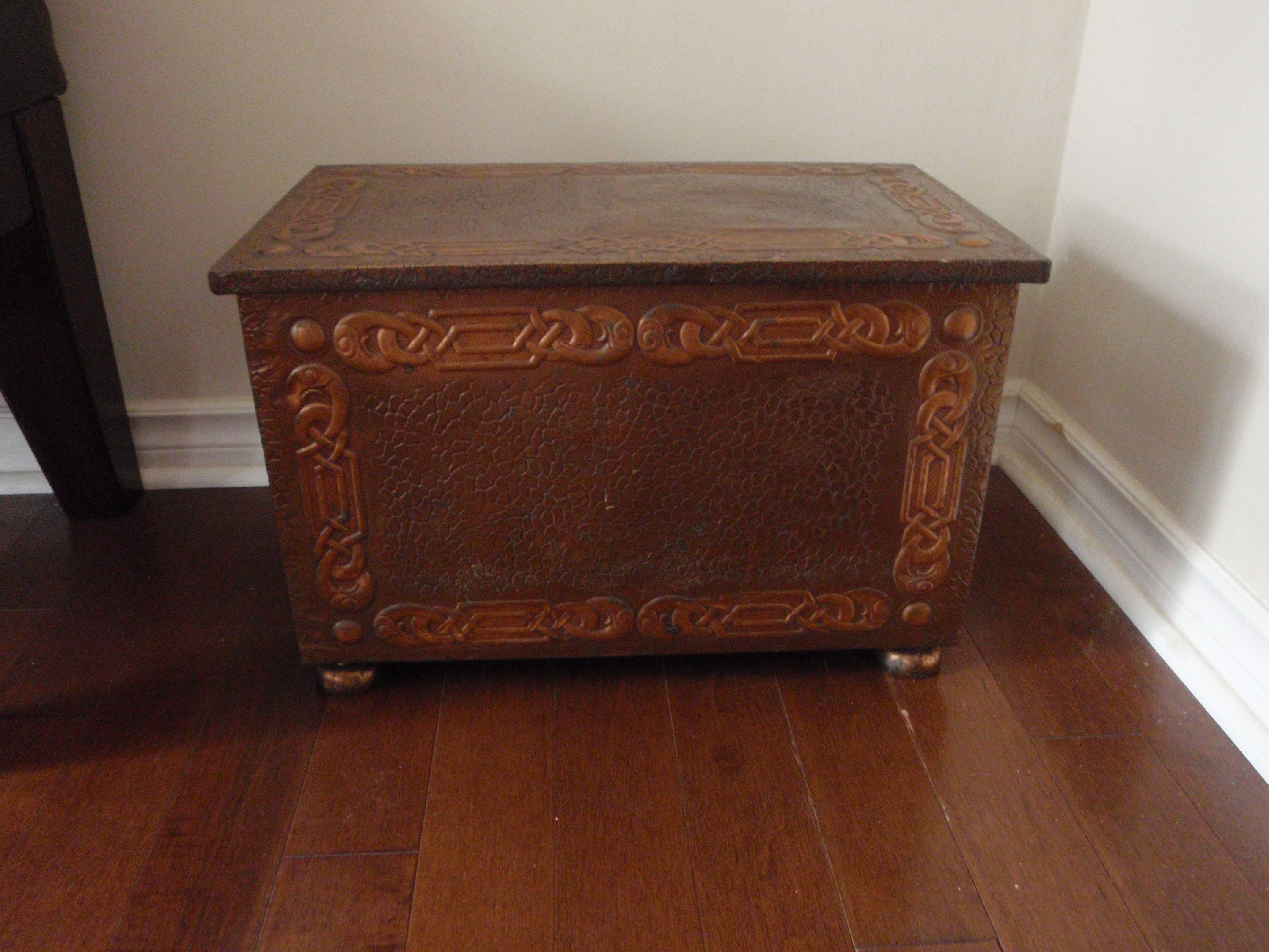 Craftsman Copper Storage Box 20 Inch Log Coal Scuttle - Etsy