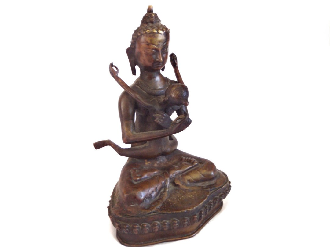 Yab Yum Bronze Sculpture Buddhist Dualism Sexual Polarity Wisdom ...