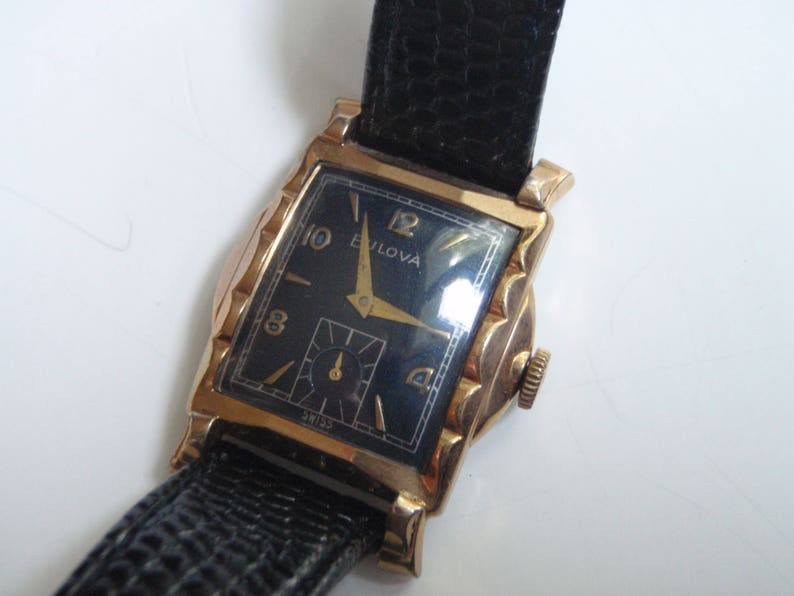 1940s Elgin Dress Watch Vintage Unisex Fancy Wristwatch Blue - Etsy
