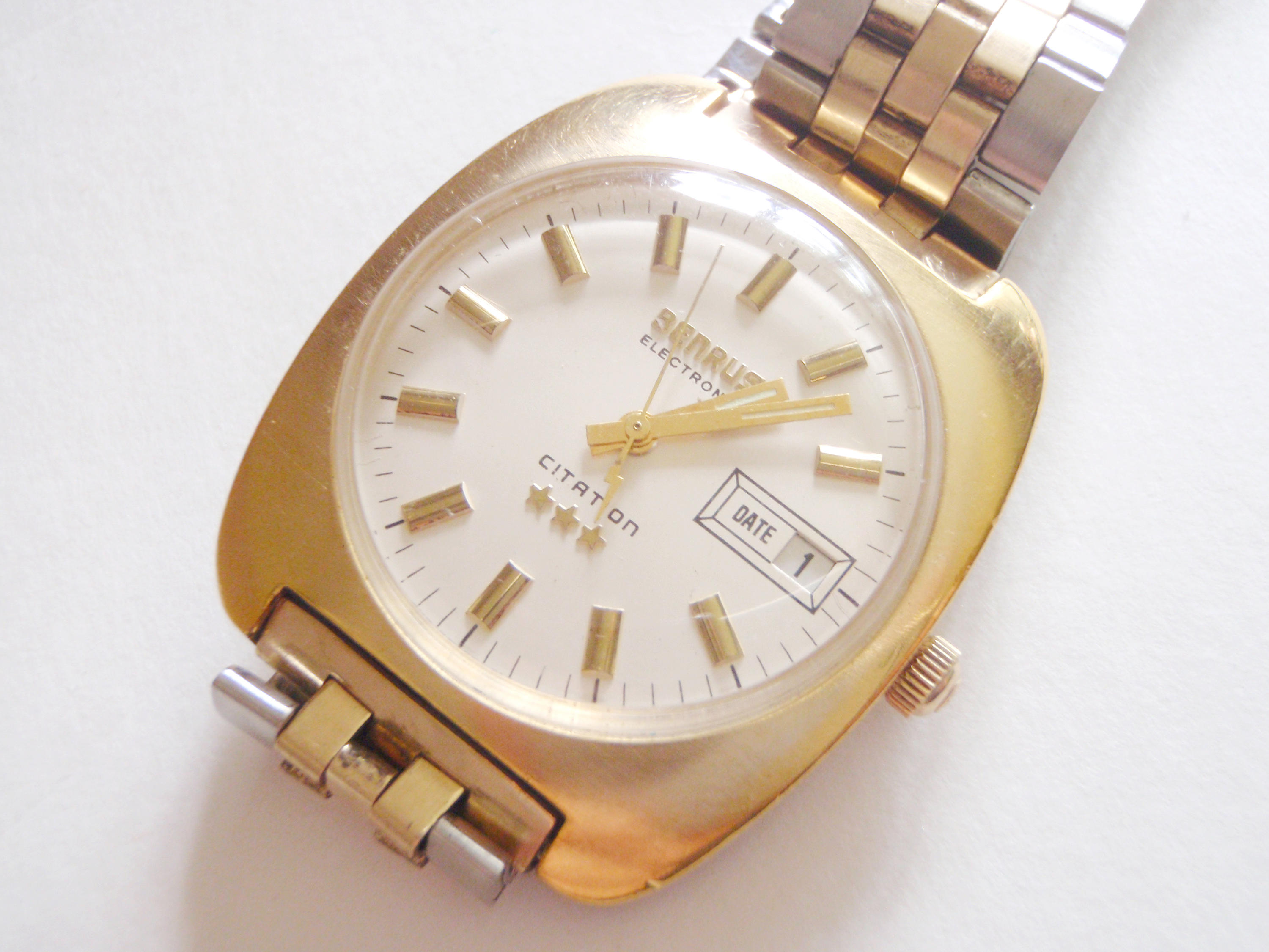 MCM Benrus Citation Watch Electric Datejust With Original Band and ...