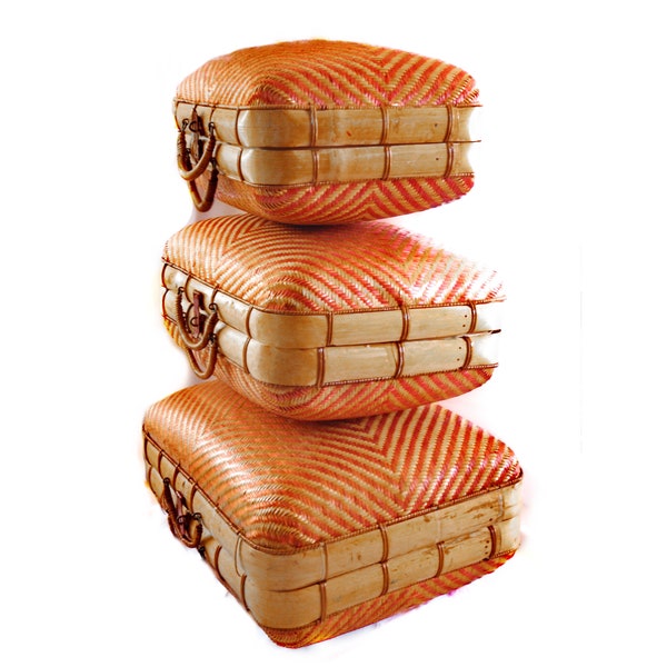 Rattan Suitcase - Etsy