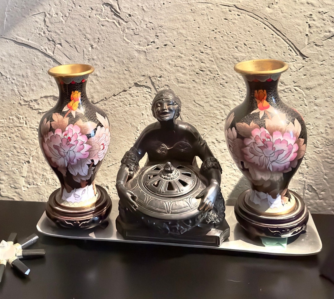 20s Ronson Egyptian Revival Goddess Incense Burner Censer Pot~l. V ...