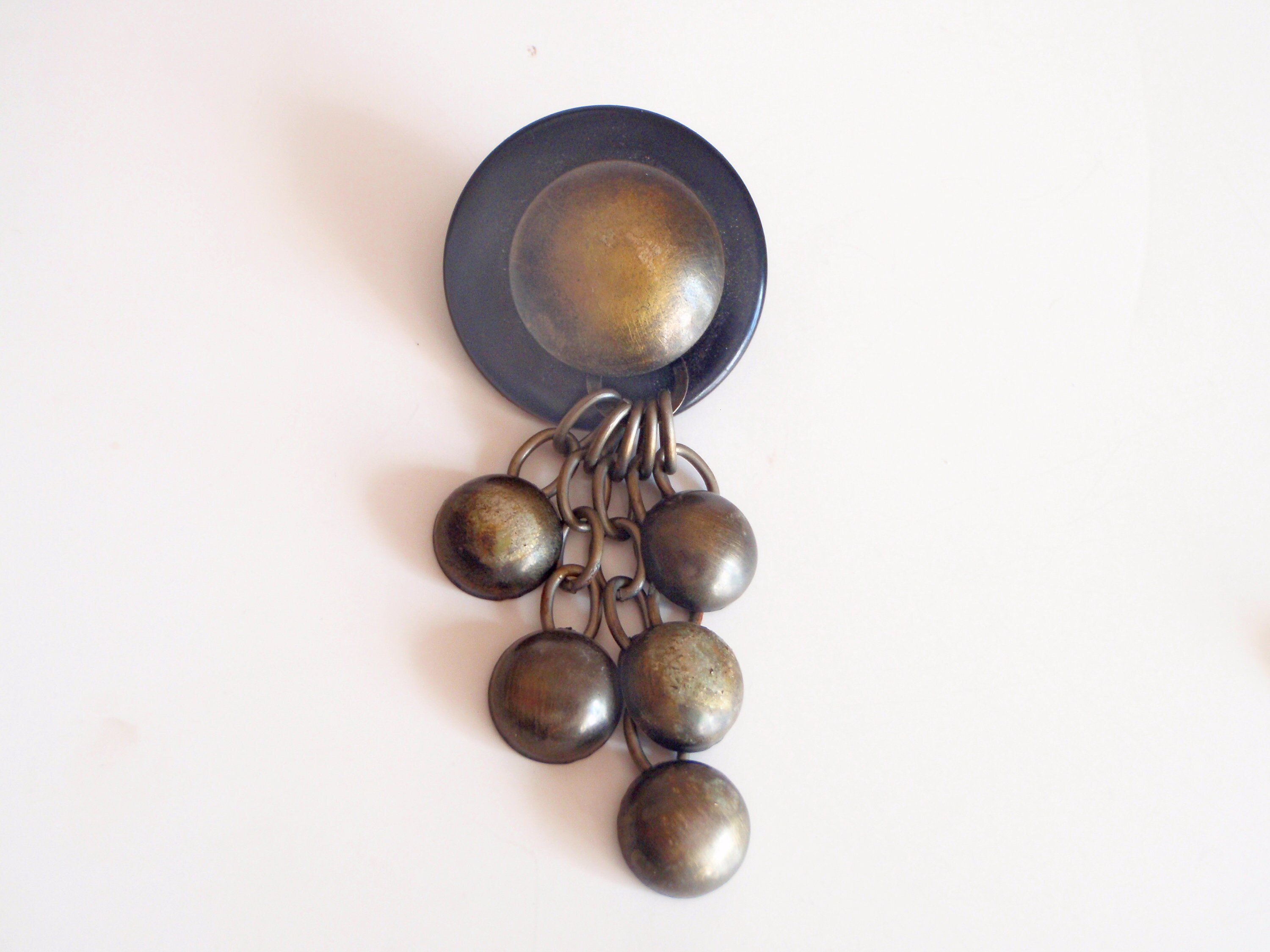 4 Inch Dangle Drop Earrings/vintage Disco Diva Chic Statement Clip on 4 ...