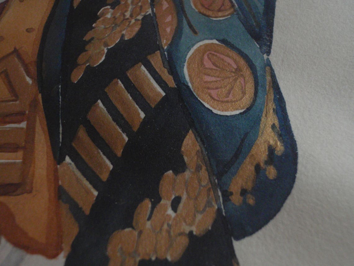 Leon Bakst 1910 Watercolor Painting Jewish Dancer Sergei - Etsy