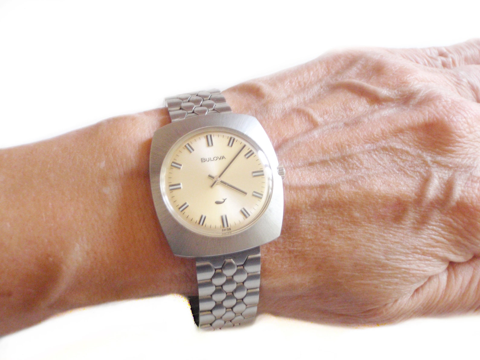 1940s Bulova Tank Style Watch Rare Vintage Bulova Fancy Dress Watch ...