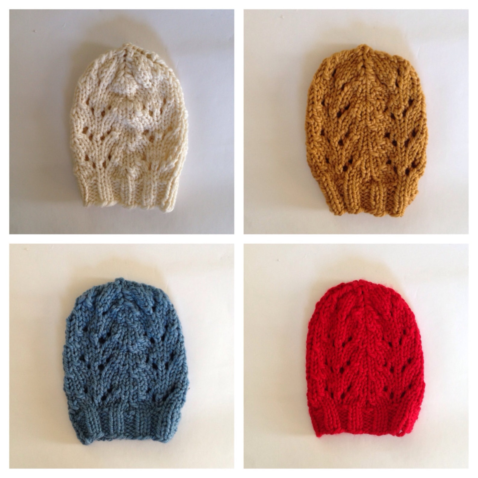 KNITTING PATTERN Chunky Knit Slouchy Beanie Toque Fall Winter - Etsy