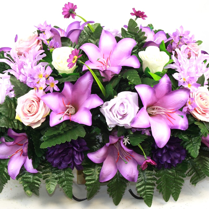 Saddle Flowers for Headstone - Etsy