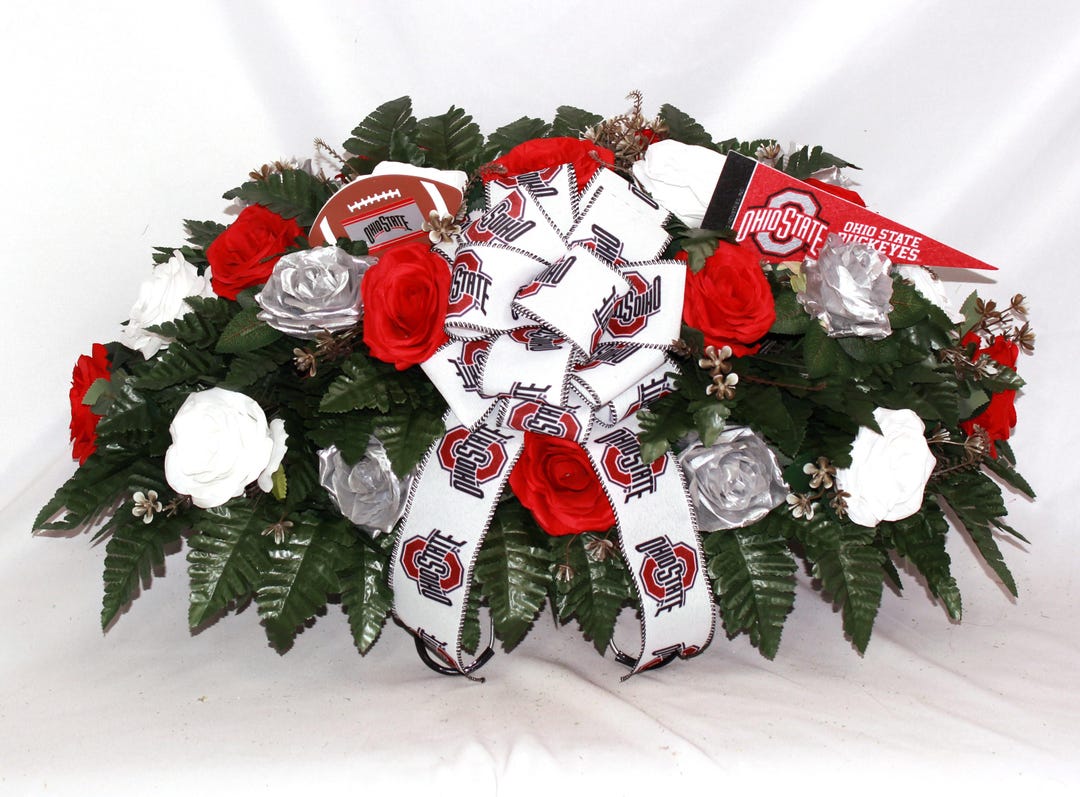 Handcrafted Buckeye Fan Cemetery Saddle~grave Decoration - Etsy