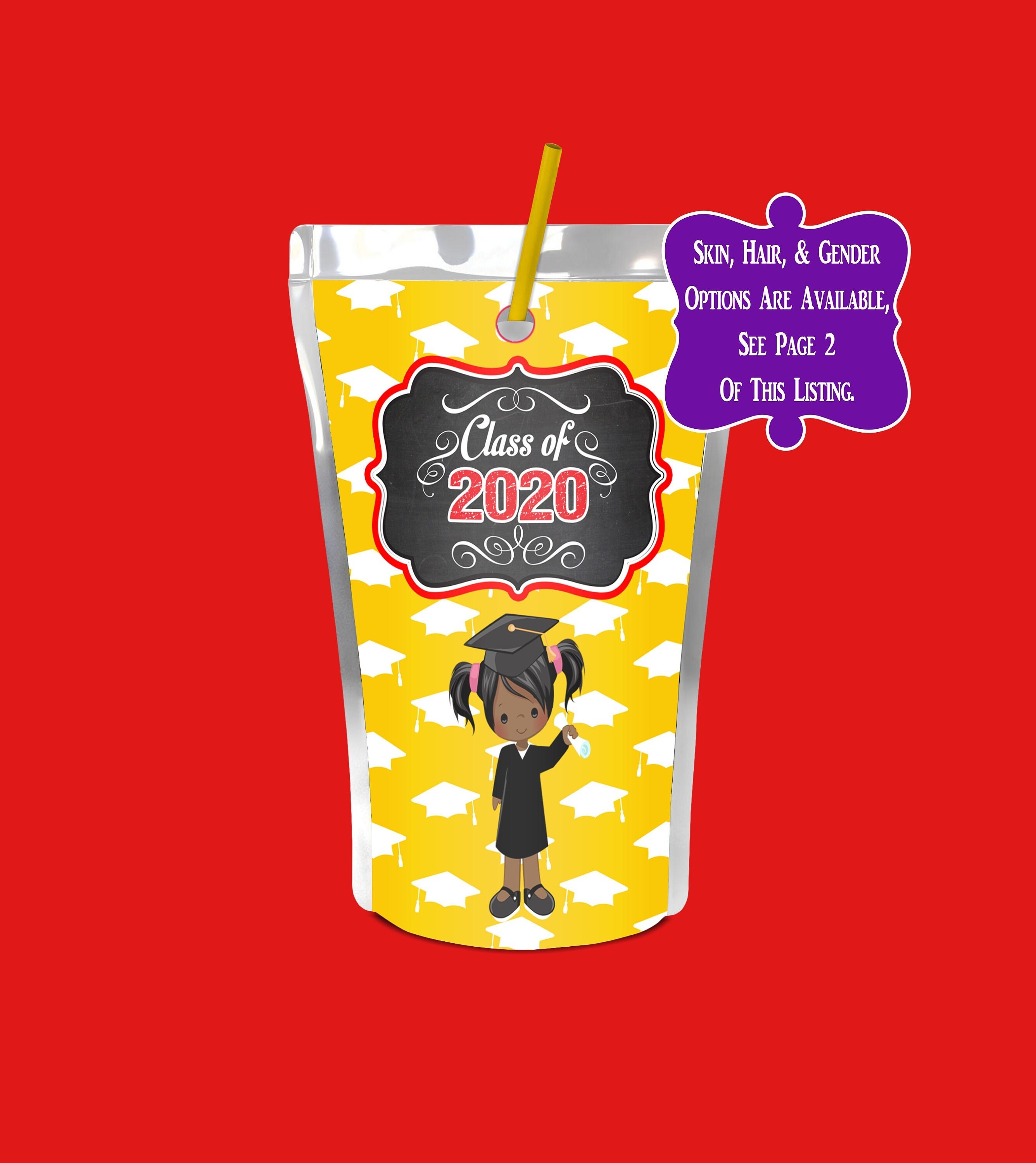 Paper & Party Supplies Preschool Graduation Capri Sun Labels ...