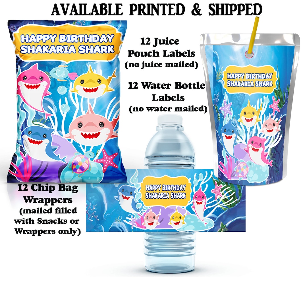 Baby Shark Party Bundle Package Digital Bundle Package Printed and ...
