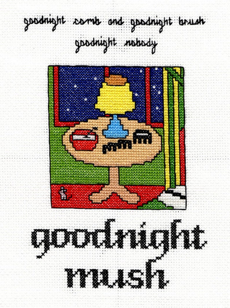 Goodnight Moon (goodnight Mush) - Cross Stitch Pattern - Etsy