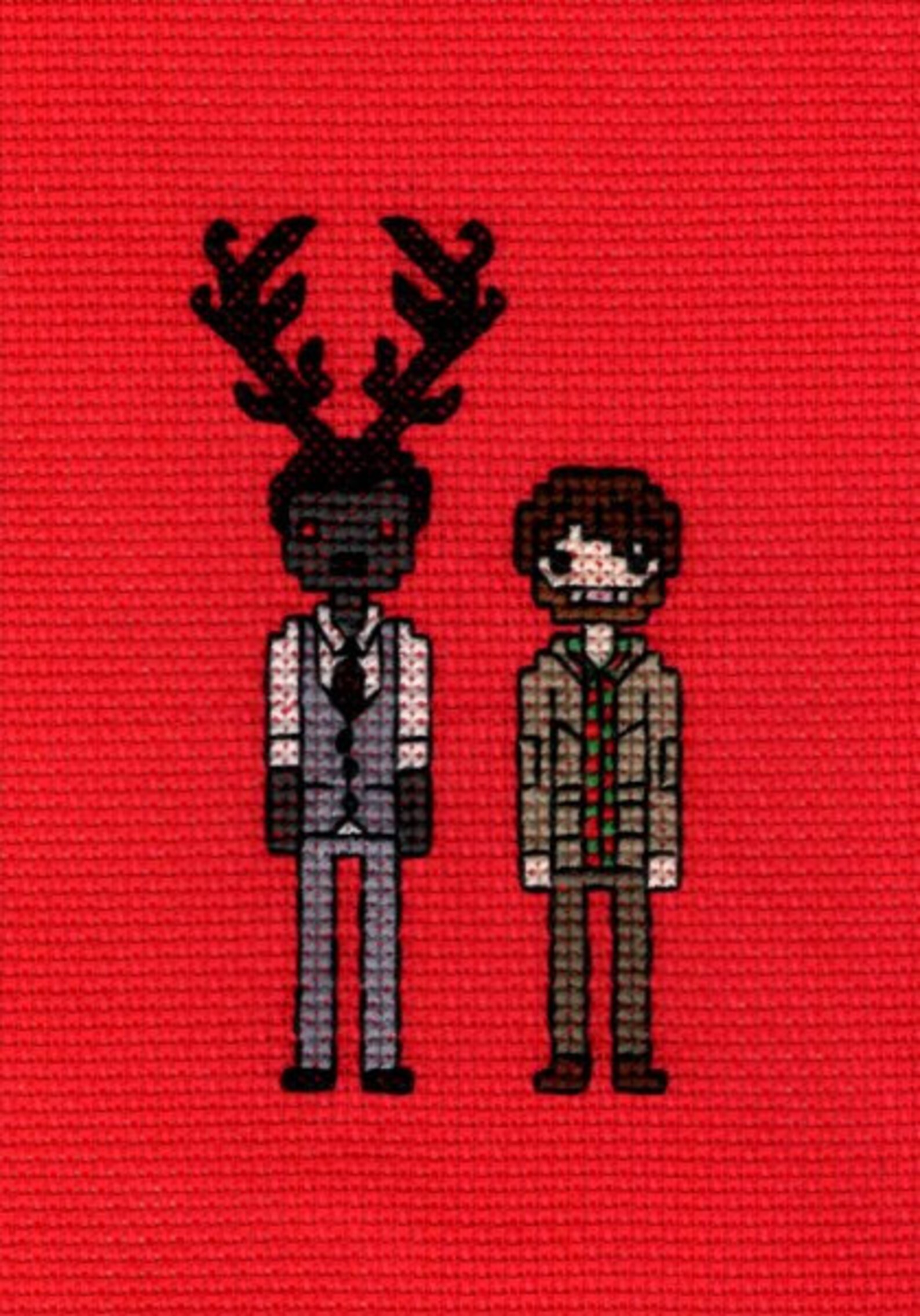 Hannigram (hannibal and Will Graham) Cross-stitch Pattern - Etsy