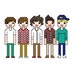 One Direction (version 2) Cross Stitch Pattern - Etsy