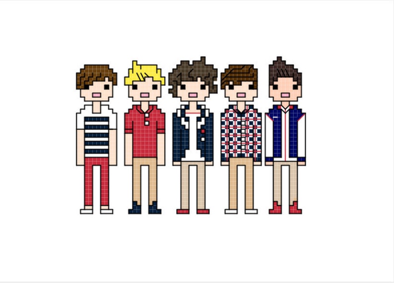 One Direction (up All Night) Cross Stitch Pattern - Etsy