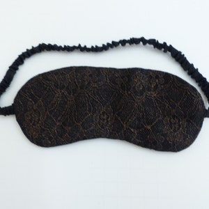 Handmade Metallic Lace Silk Sleep Mask 100% Mulberry Silk Filled and ...