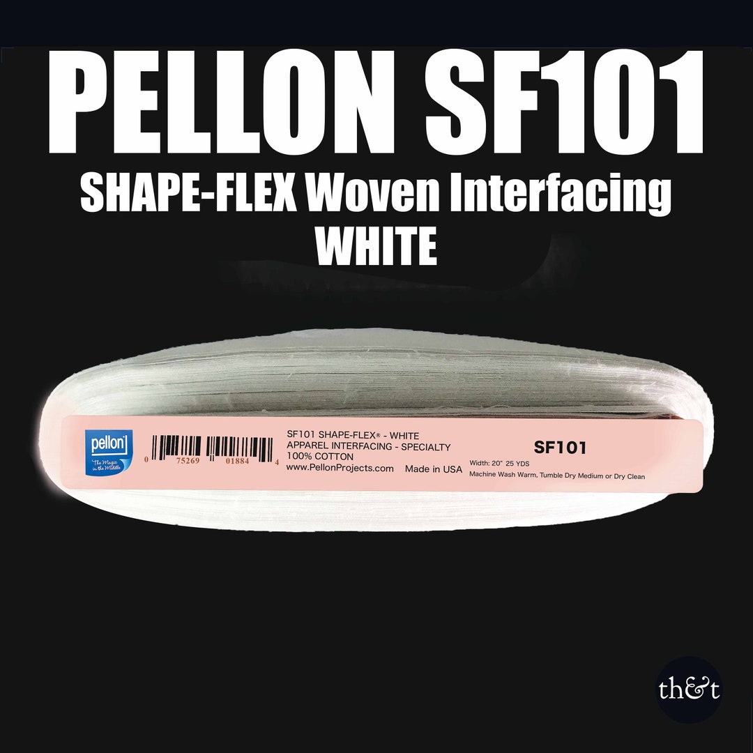 PELLON SF101 | Shape-flex Woven Fusible Interfacing | by the Yard - Etsy