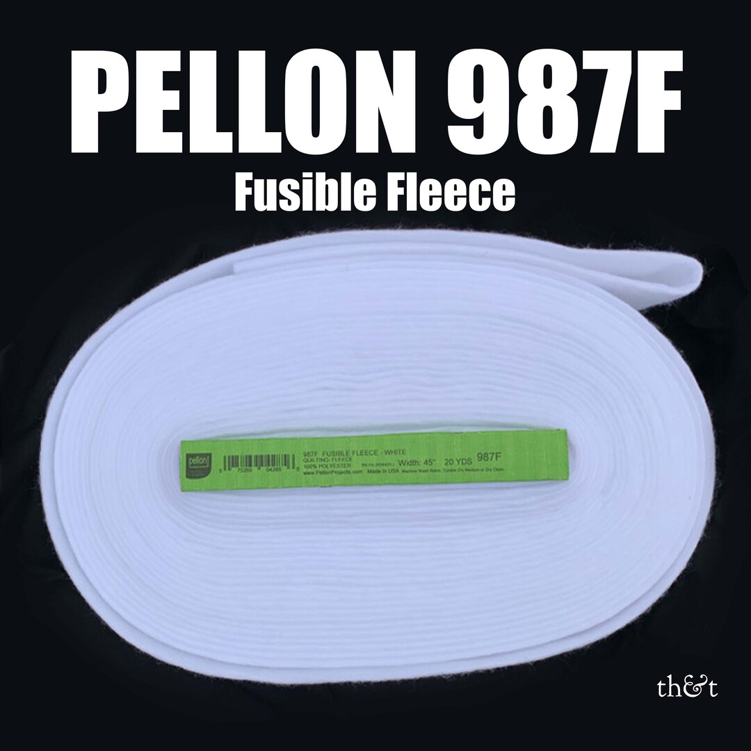 PELLON Fusible Fleece 987F | One Sided Fusible Fleece | Fusible to ...