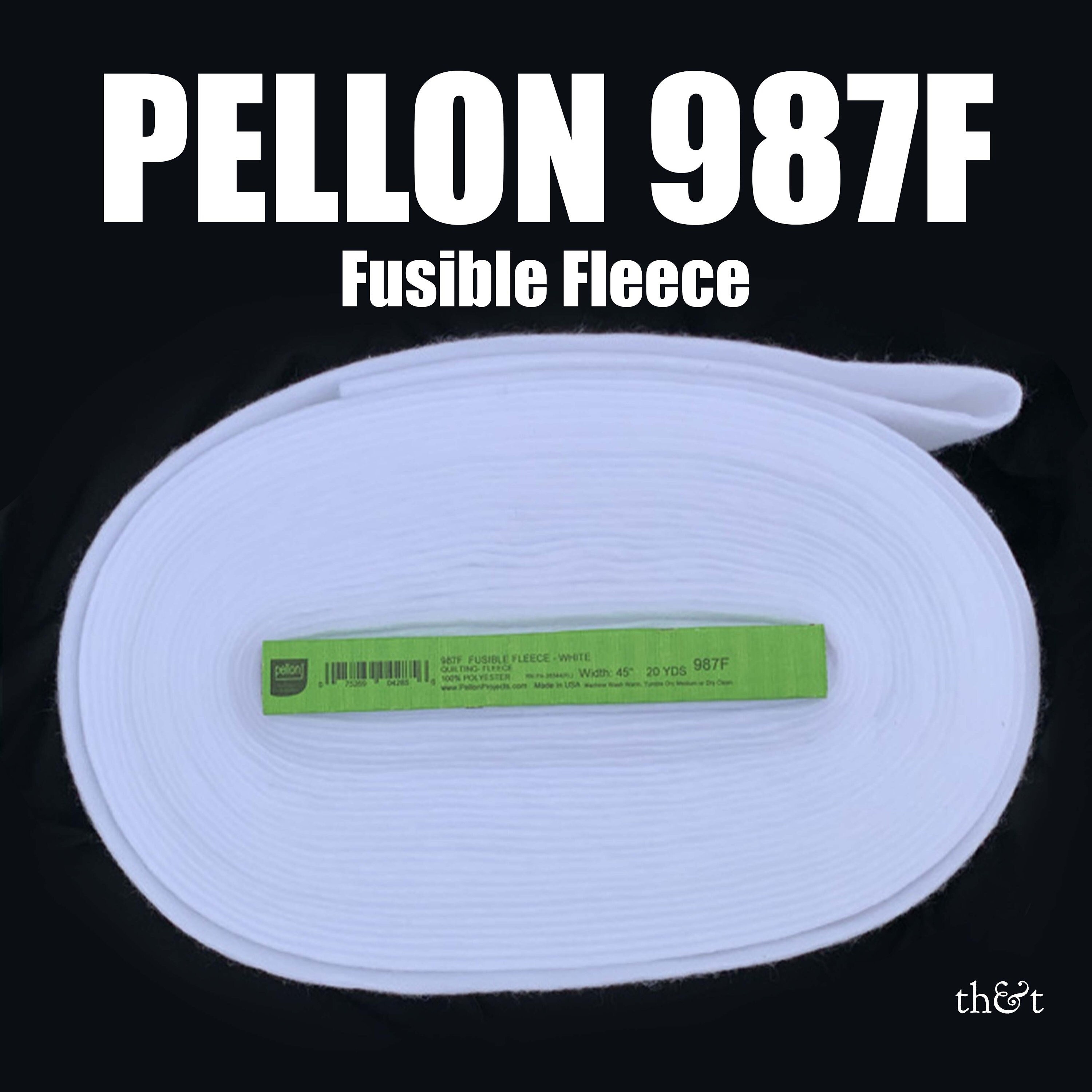 PELLON Fusible Fleece 987F | One Sided Fusible Fleece | Fusible to ...