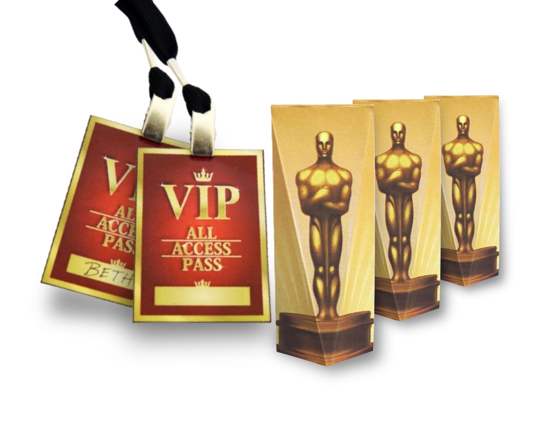 Hollywood VIP Tags + Oscar Awards Boxes Combo Pack | Red Carpet ...