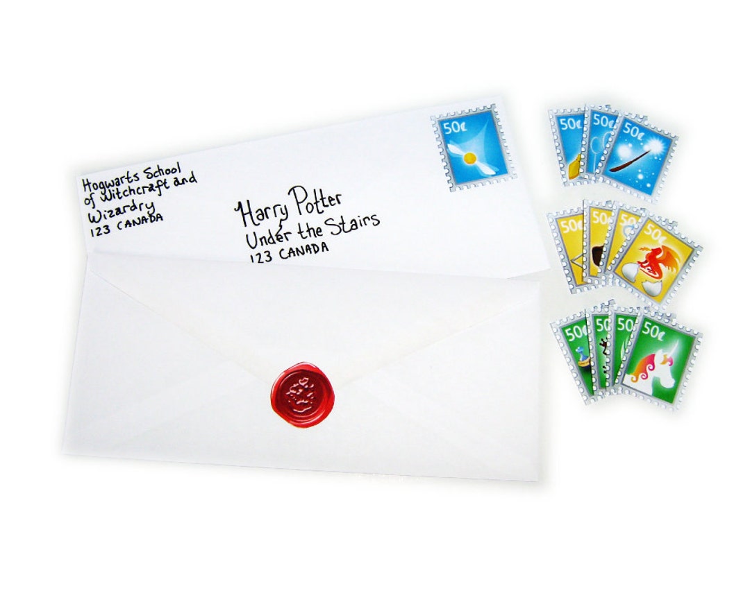 Wizard Stamps & Wax Seals Template Wizard Party With High Quality ...