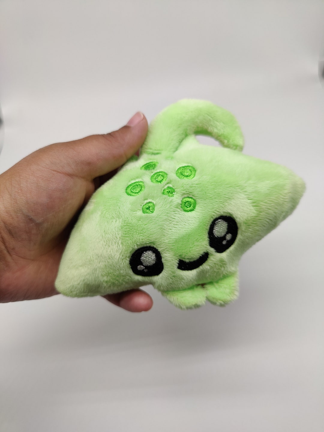 Lime Green Kawaii Mini Stingray Plush Pastel Plushie Handmade - Etsy