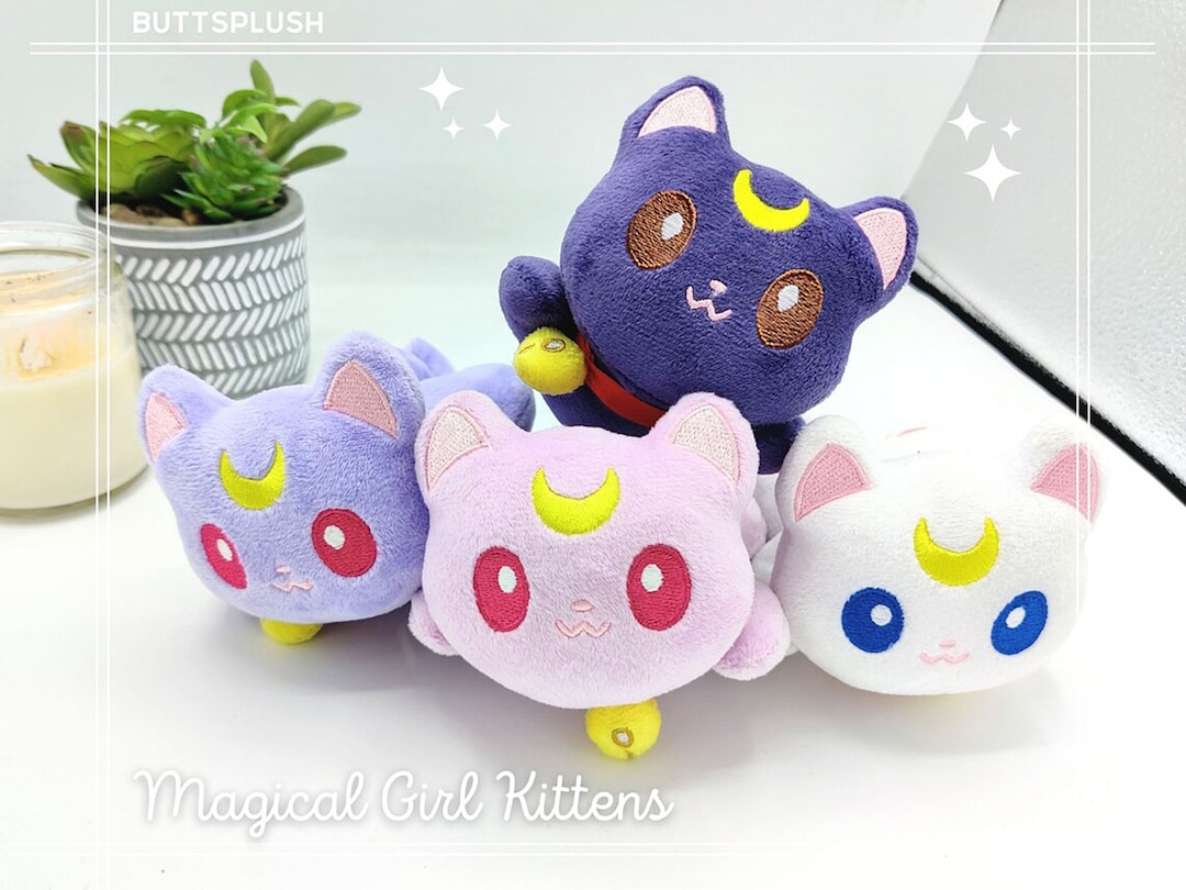Magical Girl Cat Plush – Kawaii Mini Plushie – 90s Witch Anime Inspired ...