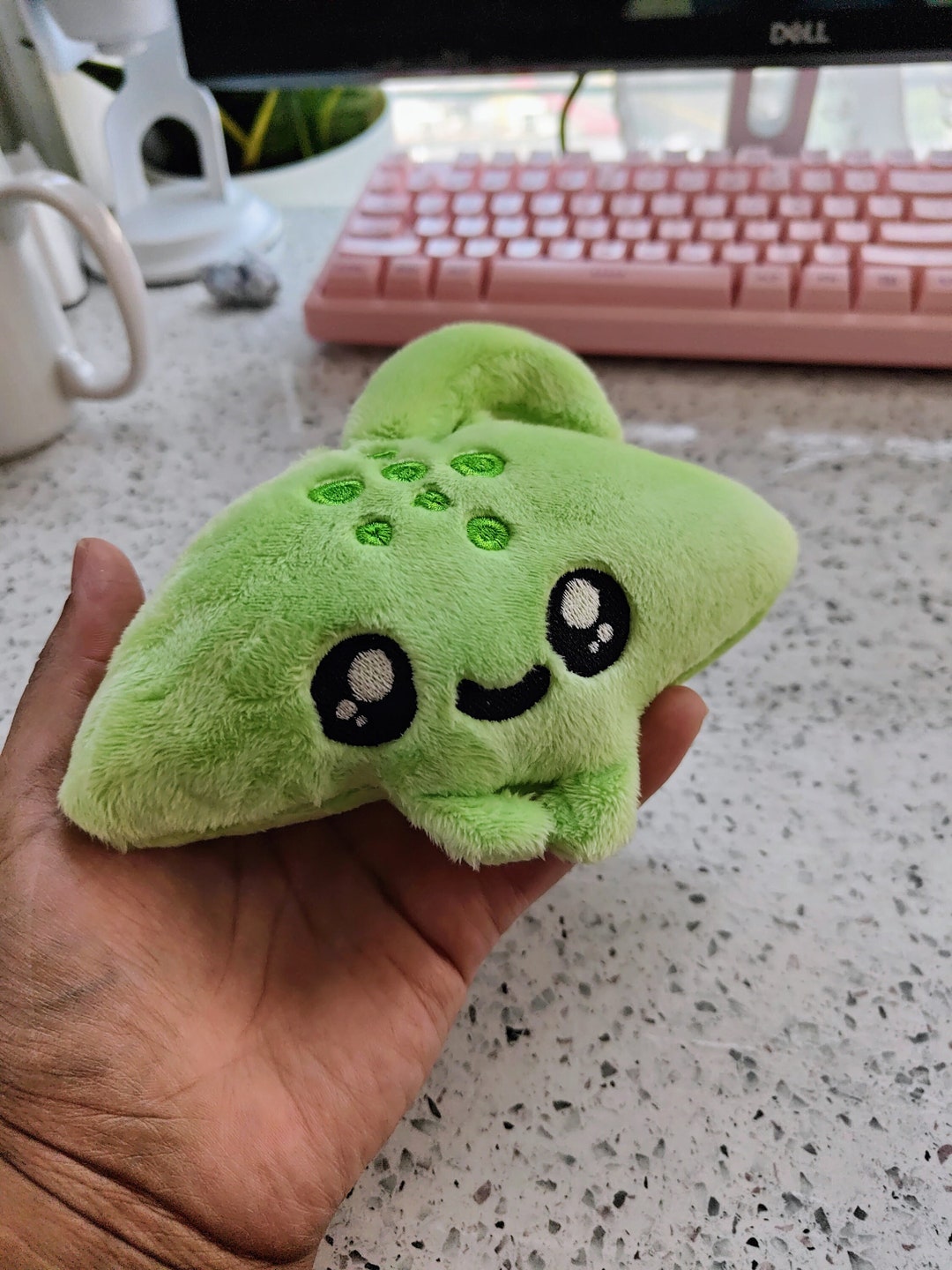 Lime Green Kawaii Mini Stingray Plush Pastel Plushie Handmade - Etsy