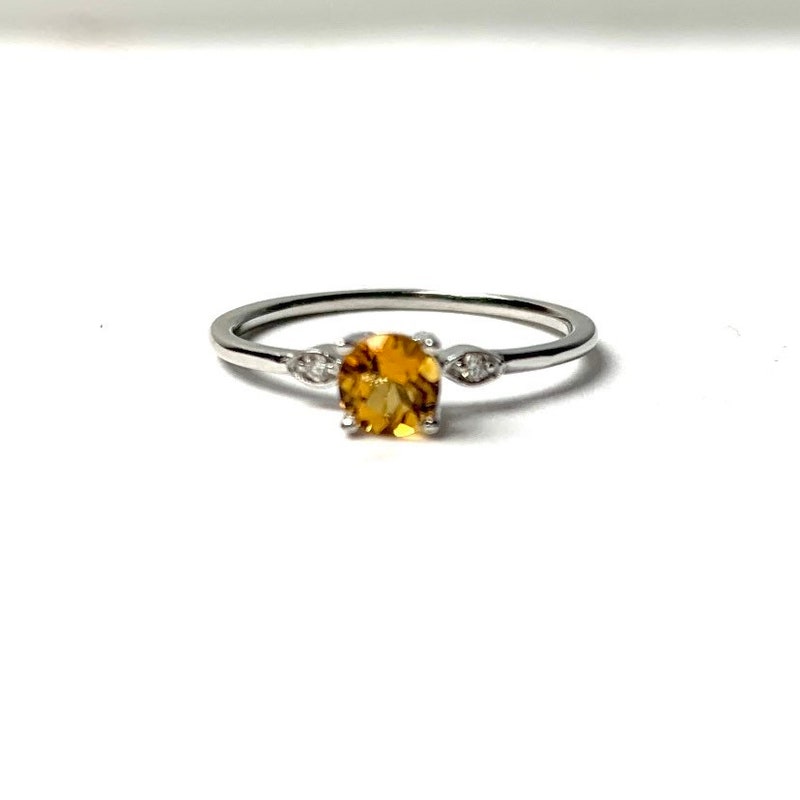 Yellow Topaz Ring - Etsy
