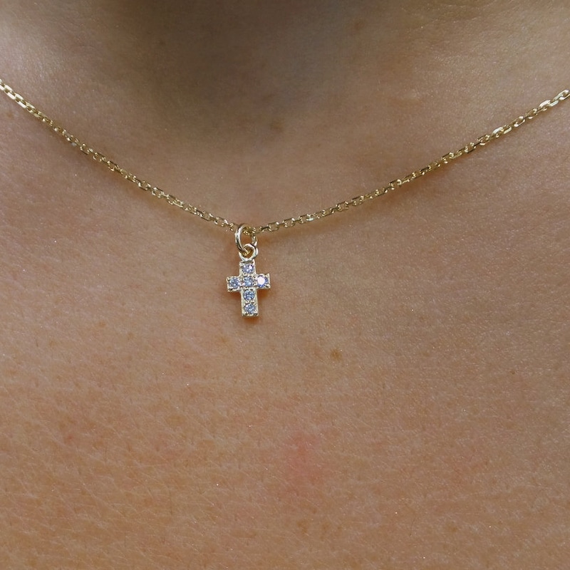Chunky Cross Necklace - Etsy