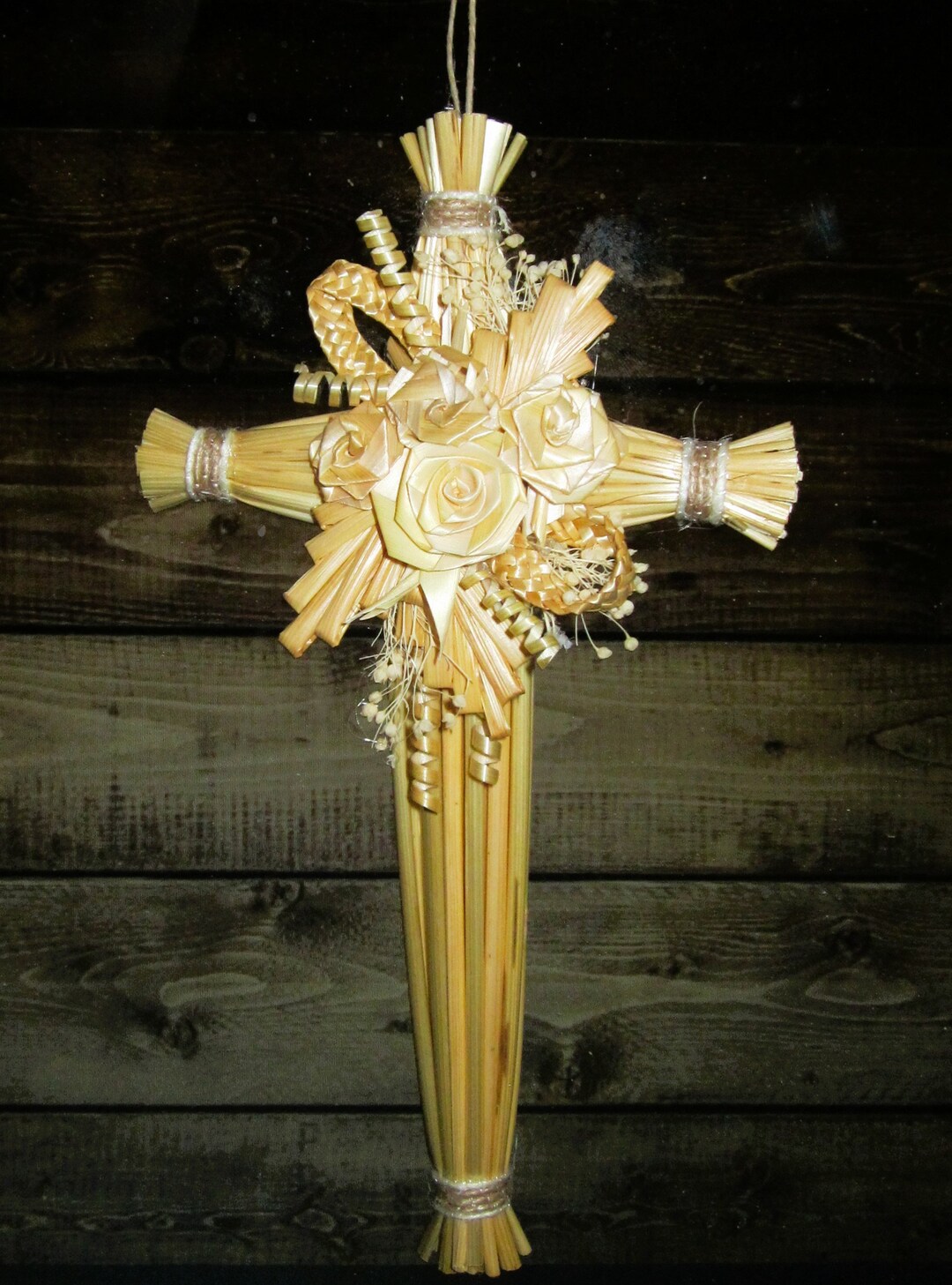 Garden Cross Wheat Weaving IN GIFT BOX Handmade in West Virginia ...