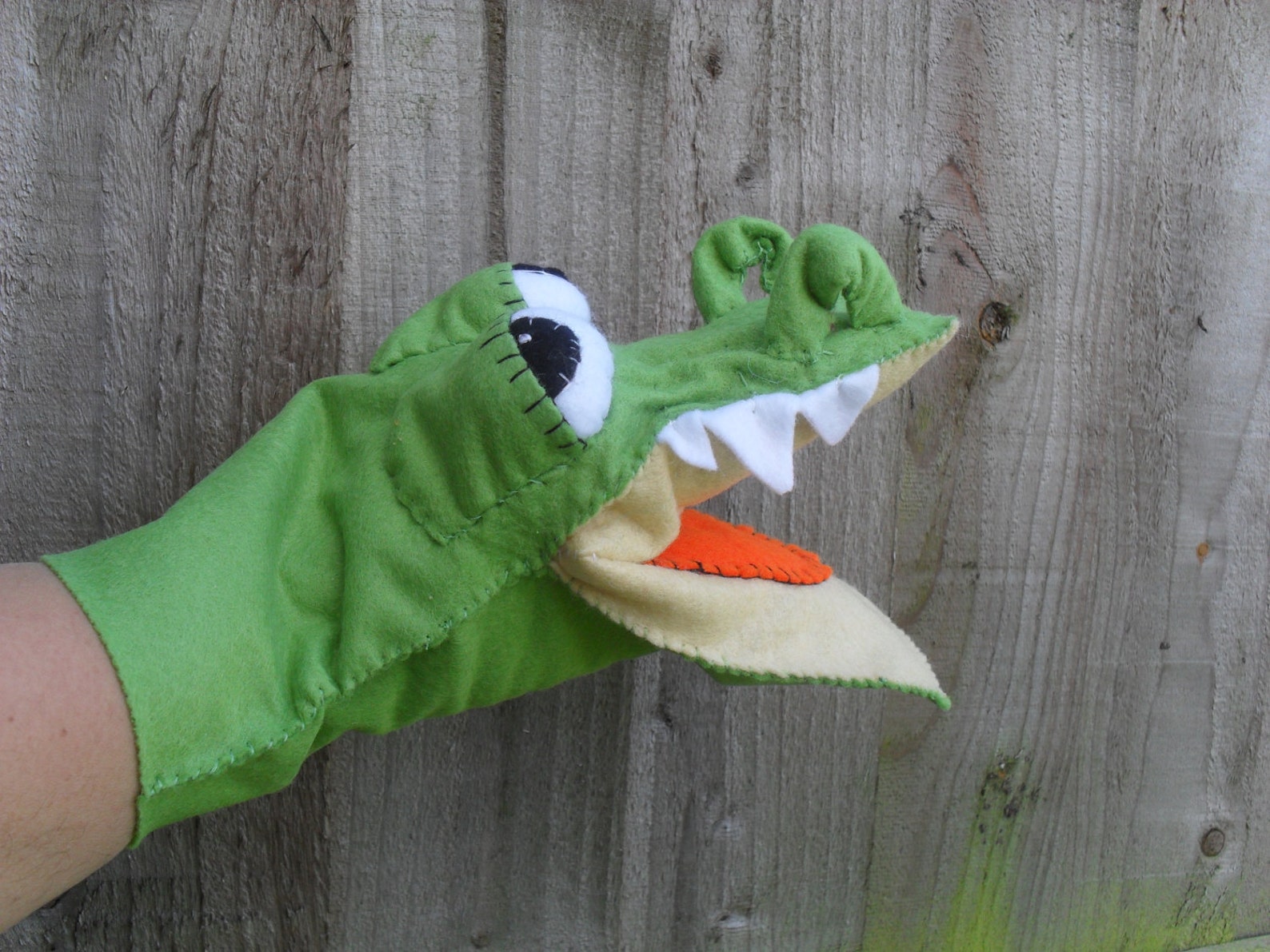 Crocodile Felt Hand Puppet PDF Pattern - DIY Jungle Animal - Etsy UK