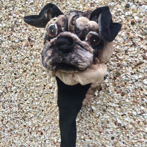 Custom Made GOLF Headcover -PUG Portrait , Golf Gift , Dog PET Portrait ...