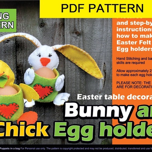 Easter Basket Egg Hunt PDF Sewing Pattern DIY Crafts - Etsy UK