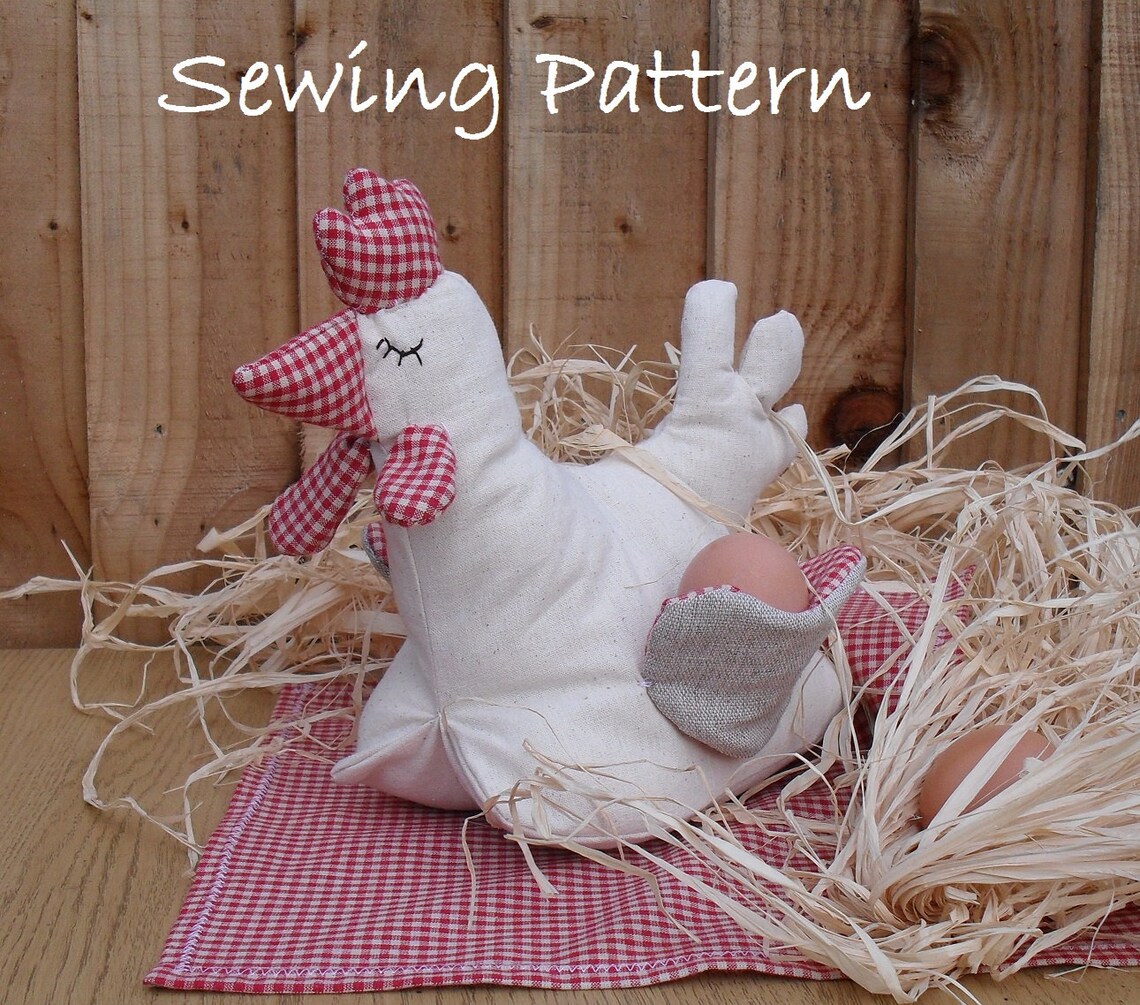Easter crafts PDF Sewing pattern Mrs HEN tutorial DIY | Etsy