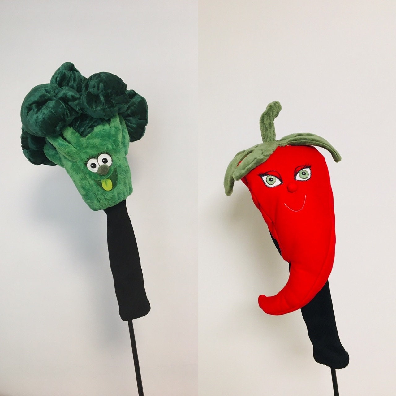 Vegetable Custom Made Golf Headcover, Pepper , Broccoli-fun GOLF GIFT ...