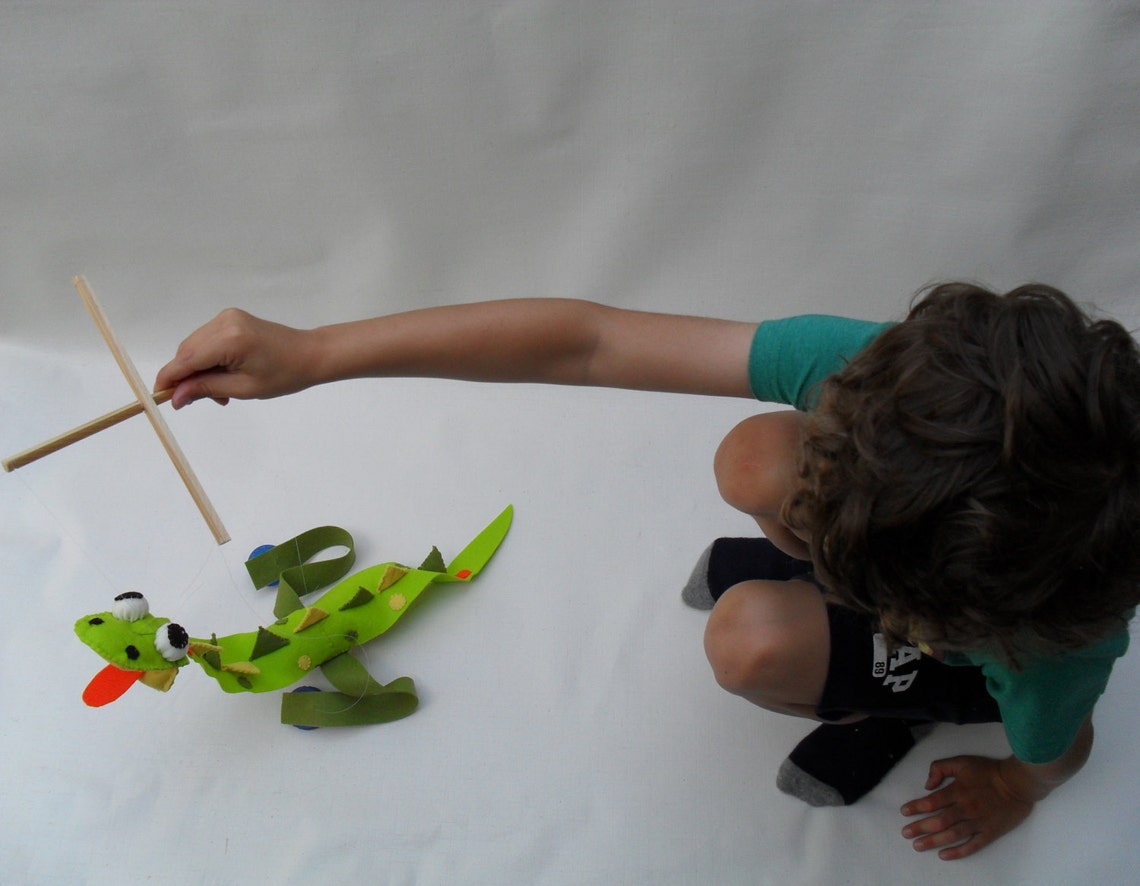 DIY Dinosaur Dino Marionette Puppet on Strings Sewing - Etsy
