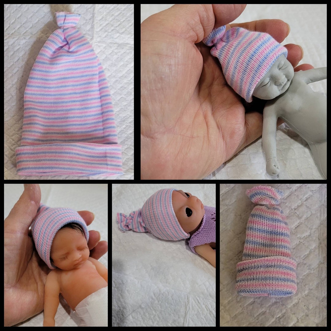 Miniature Hospital Several Colors Stripped Baby Beanies several COLOR ...
