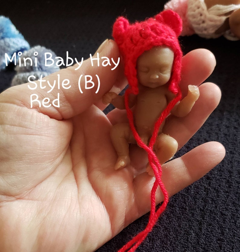 Mini Knitted Baby Hats & Crochet Bonnets - Etsy